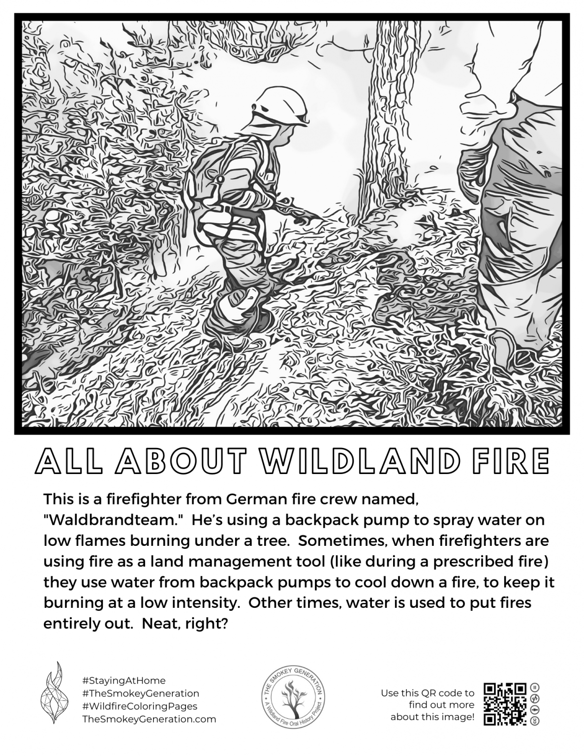 Wildland Fire Coloring Sheets