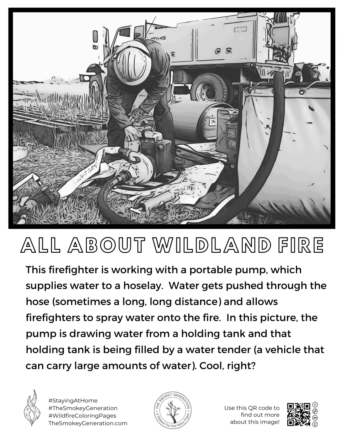 Wildland Fire Coloring Sheets
