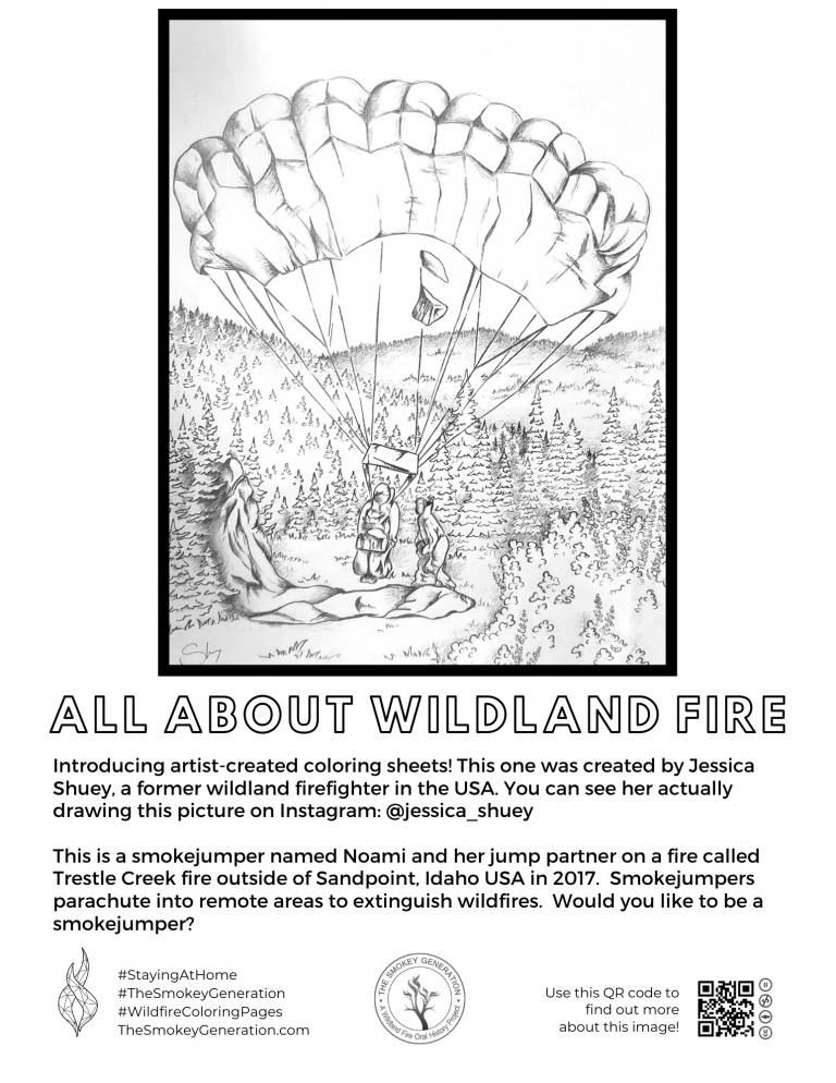 Wildland Fire Coloring Sheets